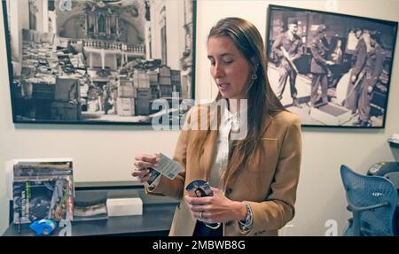 Anna Bottinelli, president of the Monuments Men Foundation for the ...
