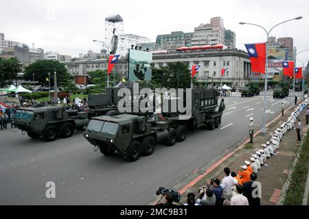 Parade in Taipei, Taiwan on October 10, 1984 which celebrated Double ...