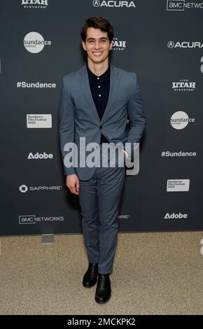 Kyle Selig poses at the premiere of the film "Cat Person" at the 2023 ...