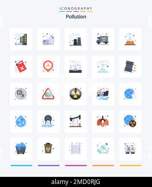 Verschmutzung 25 Flat Symbolpaket mit Verschmutzung. Kann ...