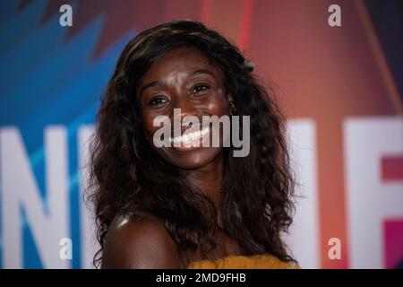 Rhoda Ofori-Attah poses for photographers upon arrival at the closing ...