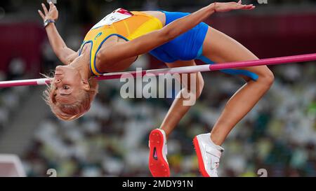 Julija Lewtschenko (Ukraine). High Jump Frauen Finale. IAAF ...