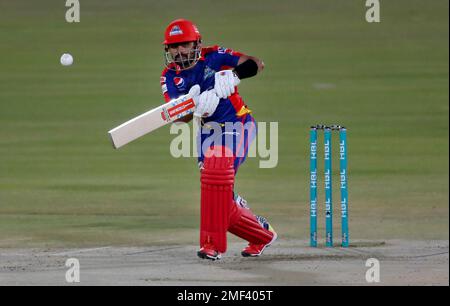 Karachi Kings' Babar Azam plays a shot during a Pakistan Super League ...