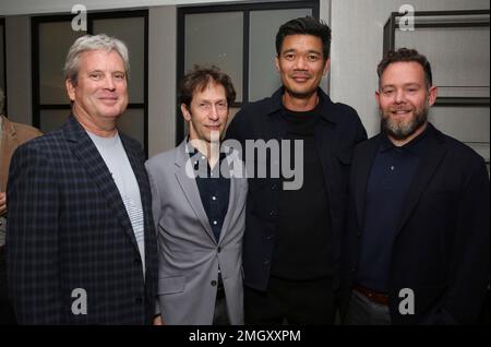 Producer Gil Netter, cast member Tim Blake Nelson, director Destin ...