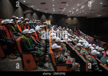 Cadres of National Democratic Front of Bodoland (NDFB) arrive for an ...