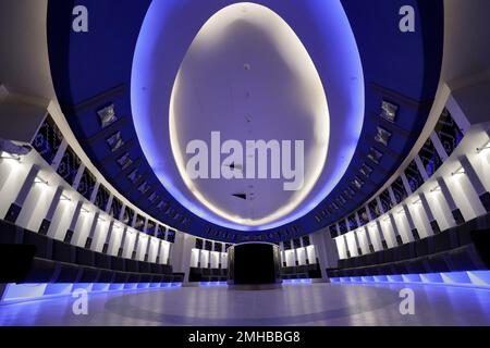 A general view of the teams dressing room of the Al Janoub Stadium, one ...