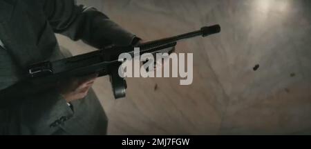 Los Angeles.CA.USA. Sean Penn als Mickey Cohen und Emma Stone als Grace ...