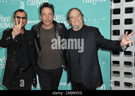 Ringo Starr, from left, Jakob Dylan and Stephen Stills attend the LA ...