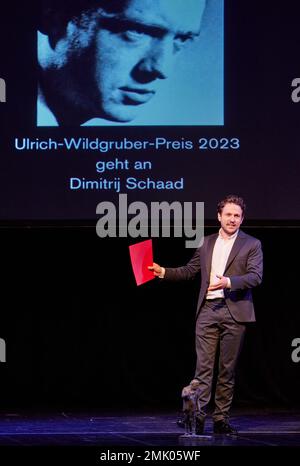 Hamburg, Deutschland. 28. Januar 2023. Preisträger Dimitrij Schaad ...