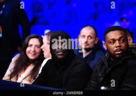 Rapper Stormzy, Michael Ebenezer Kwadjo Omari Owuo Jr, ist am Ring in der OVO Arena Wembley ...