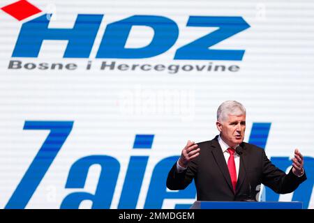 Dragan Covic, presidential candidate of the Croatian Democratic Union of Bosnia and Herzegovina ...