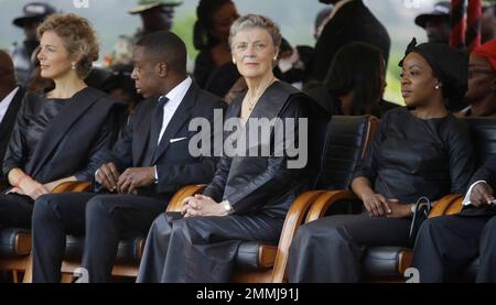 Kofi Annan's son Kojo Annan, left, widow Nane Annan, 2nd left, and ...