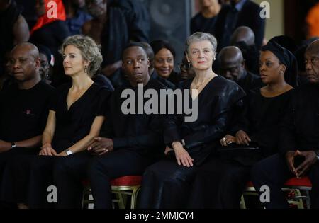 Kofi Annan's son Kojo Annan, left, widow Nane Annan, 2nd left, and ...