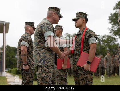 USA Oberst Dennis Sampson, 26. Offizier der Marineexpeditionseinheit ...