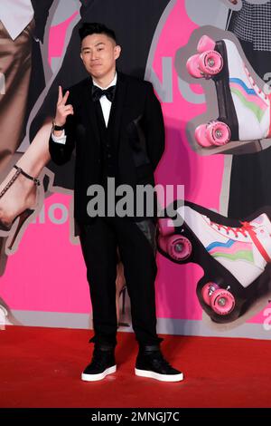 American-born-Chinese rapper MC Jin poses for a photograph during an ...