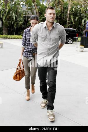 Megan Fox und Freund Brian Austin Green Stars Ankunft im Staples Center ...