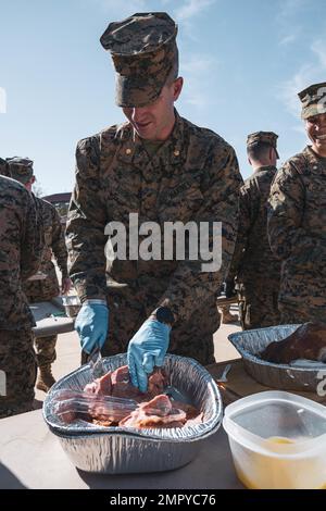 USA Marinekorps Maj. Patrick Hecox, Executive Officer des III Marine ...