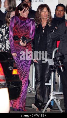 Der Musiker Steven Tyler, die Freundin Erin Brady und seine Tochter Liv ...