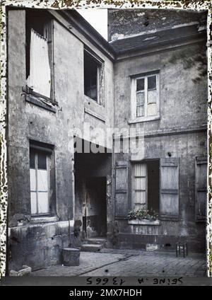 Paris (VE arr.), Frankreich altes Haus an der Ecke Rue Amyot und Rue ...