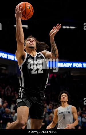 Providence guard Devin Carter (22) dunks during the second half of an ...