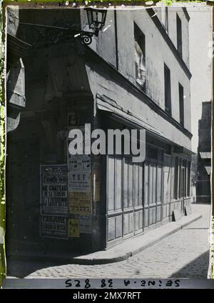 Paris (4. Arr.), Frankreich die Ecke Rue de la Verrerie und Rue Saint ...