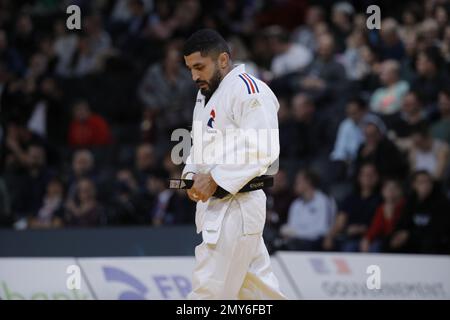 Walide Khyar (FRA) FLAM 91) trat am 4. Februar 2023 in der Accor Arena ...