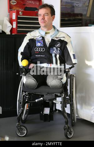 French driver Frederic Sausset of the Morgan LMP2-Nissan No84 team ...