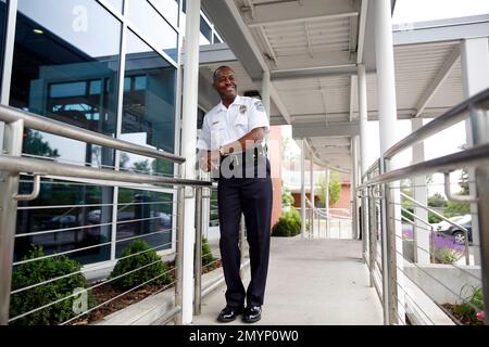 Delrish Moss poses for a portrait Monday, May 9, 2016, in Ferguson, Mo ...