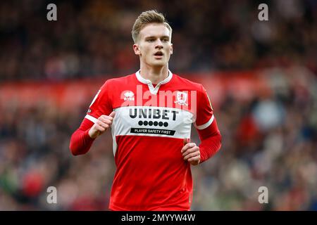 Marcus Forss #21 von Middlesbrough während des Sky Bet Championship ...