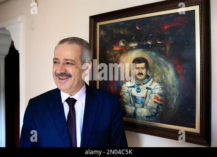 Syrian Muhammad Faris, Syria’s first cosmonaut and a former general of ...