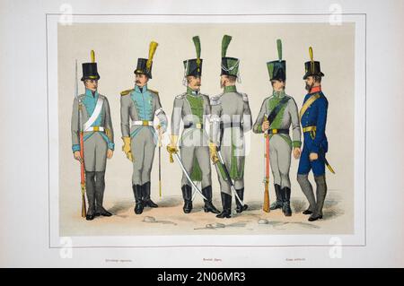 Die finnischen Armeeeinheiten und Uniformen 1809-1809. Ein Regiment der Provinz Turku, ein ...