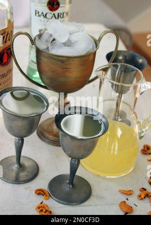 This Jan. 11, 2016 image shows a cocktail called a Monty Python and the ...