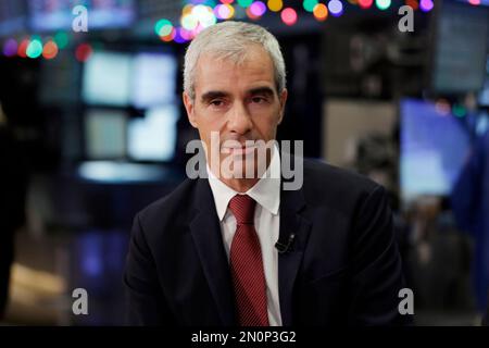 Jarden Corp. founder & CEO Martin Franklin is interviewed on the floor ...