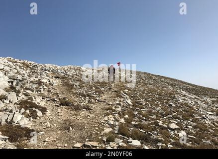 Bergwandern auf der Mount Uludag Great Summit Route in Bursa, Türkei ...
