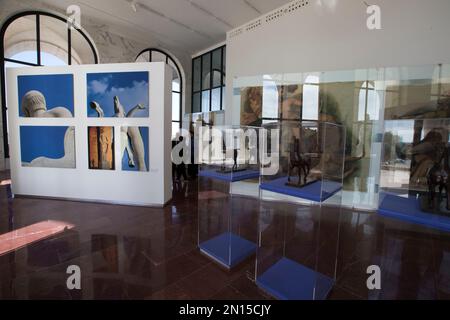 Guests admire the Una Nuova Roma (A New Rome) exhibition held at the ...