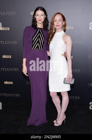 Caitriona Balfe und Lotte Verbeek besuchen am 1. April 2015 die New ...