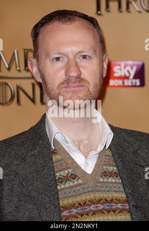 Mark Gatiss poses for photographers upon arrival at the premiere of the ...