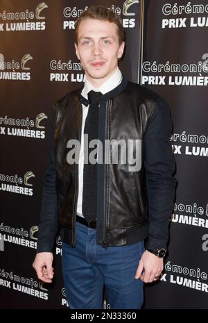 French actor Kevin Azais poses during at the French Lumieres Awards ...