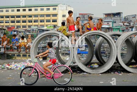 Slum Tondo Manila Philippinen Stockfotografie - Alamy