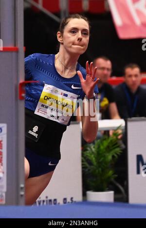 Trinec, Tschechische Republik. 07. Februar 2023. Urte BAIKSTYTE aus ...