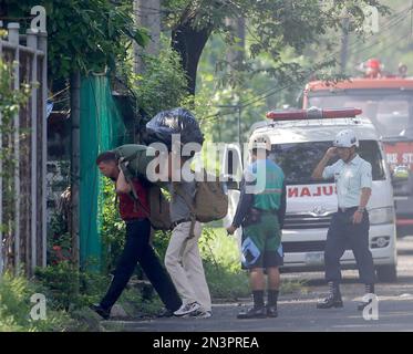 Philippine military chief Gen. Gregorio Pio Catapang talks to reporters ...