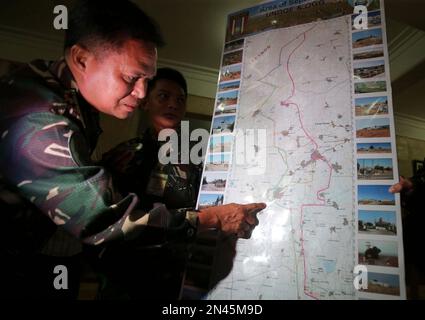 Philippine military chief Gen. Gregorio Pio Catapang talks to reporters ...