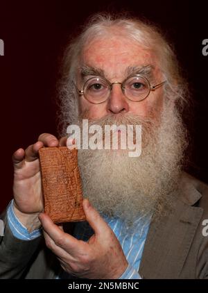 Irving Finkel, curator in charge of cuneiform clay tablets at the ...