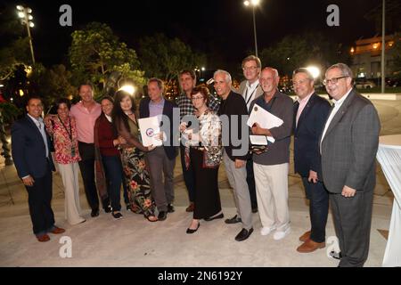 Lee Feldman, Broward County Commissioner Chip LaMarca, promoter Don ...