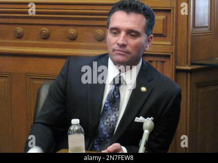 Kansas Senate Ways and Means Committee Chairman Ty Masterson, an ...