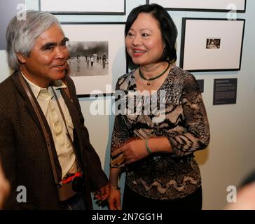 The Associated Press photographer Huynh Cong "Nick" Ut, left, and Kim ...