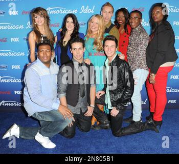 From top left to right, Angie Miller, Kree Harrison, Janelle Arthur ...