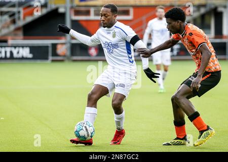 VOLENDAM - 11-02-2023, KRAS-Stadion. Jacks League Dutch Tweede divisie ...