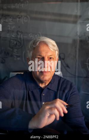 Andrei Linde, a Russian-American theoretical physicist, in his office ...