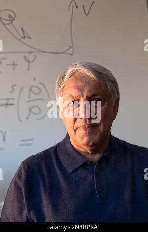 Andrei Linde, a Russian-American theoretical physicist, in his office ...